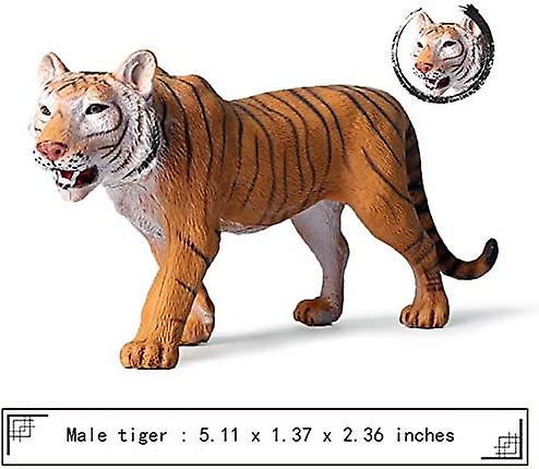 Realistic Tiger Figurine Plastic Tiger Family Set Wild Animal Figurine ...