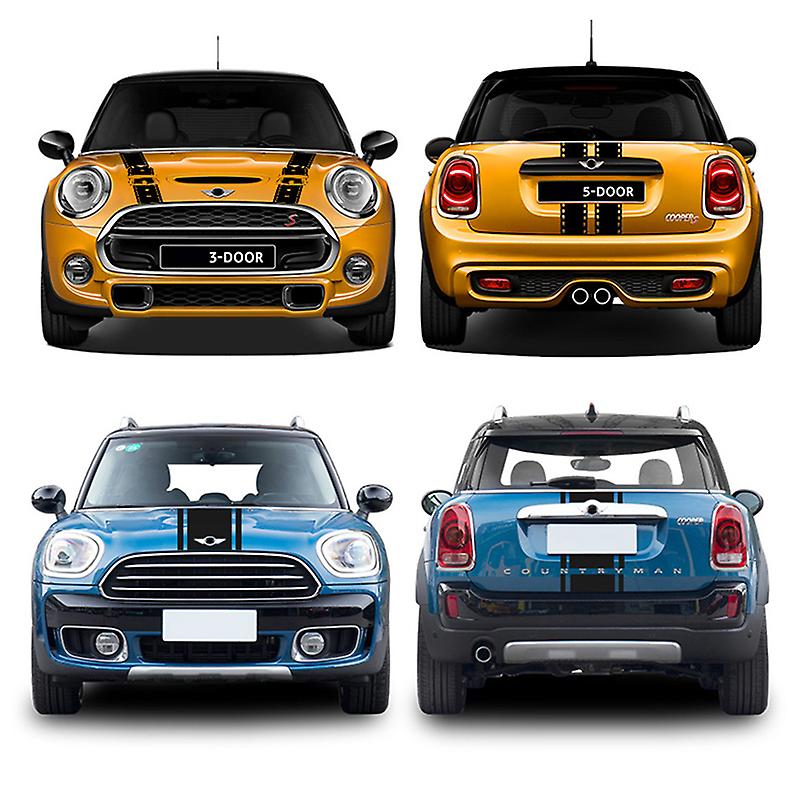 Car Engine Hood Trunk Stickers Stripes Trim Decal For Mini Cooper R50 ...