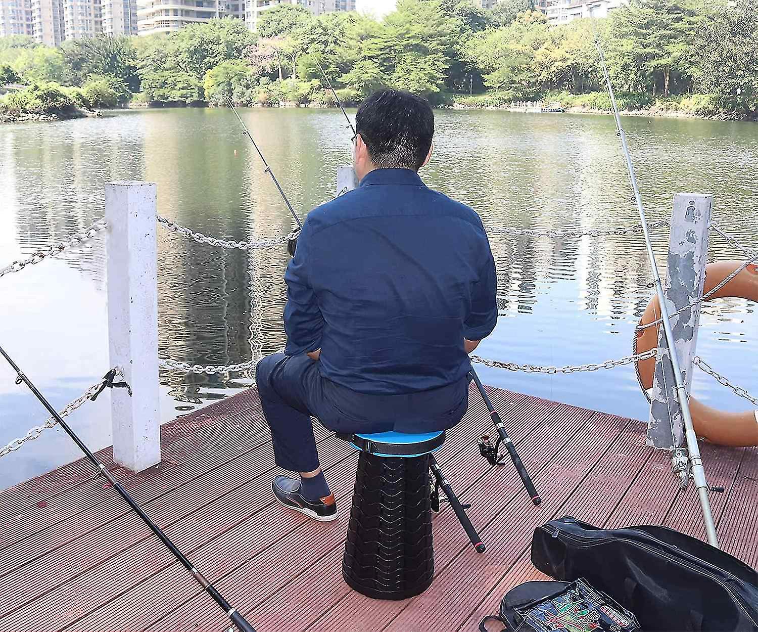 Telescopic Stool-adjustable Camping Stool Fishing Stool Outdoor Stool ...