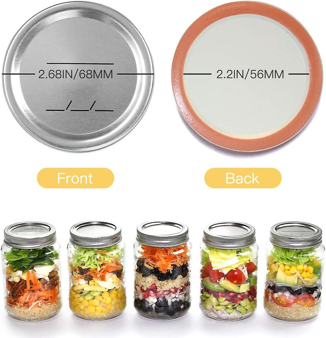 Canning Lids Regular Mouth - Split-type Metal Mason Jar Lids With ...