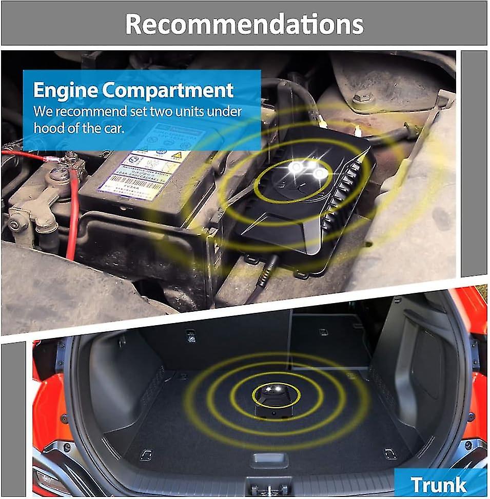 Mouse Repellent Under The Hood For Car Engines Battery Operated ...