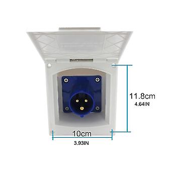 Universal Caravan Power Outlet Supplies Waterproof Flush Inlet Socket ...