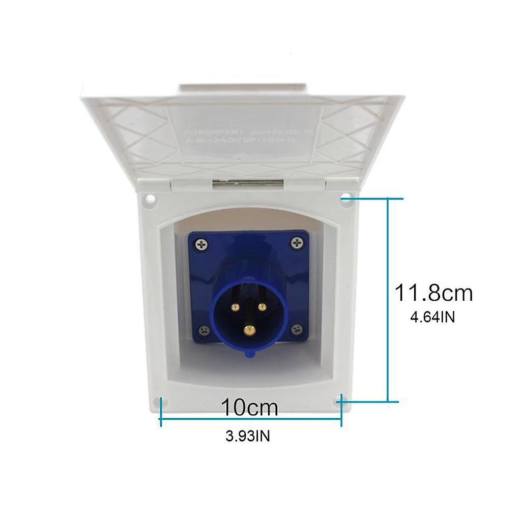 Universal Caravan Power Outlet Supplies Waterproof Flush Inlet Socket ...