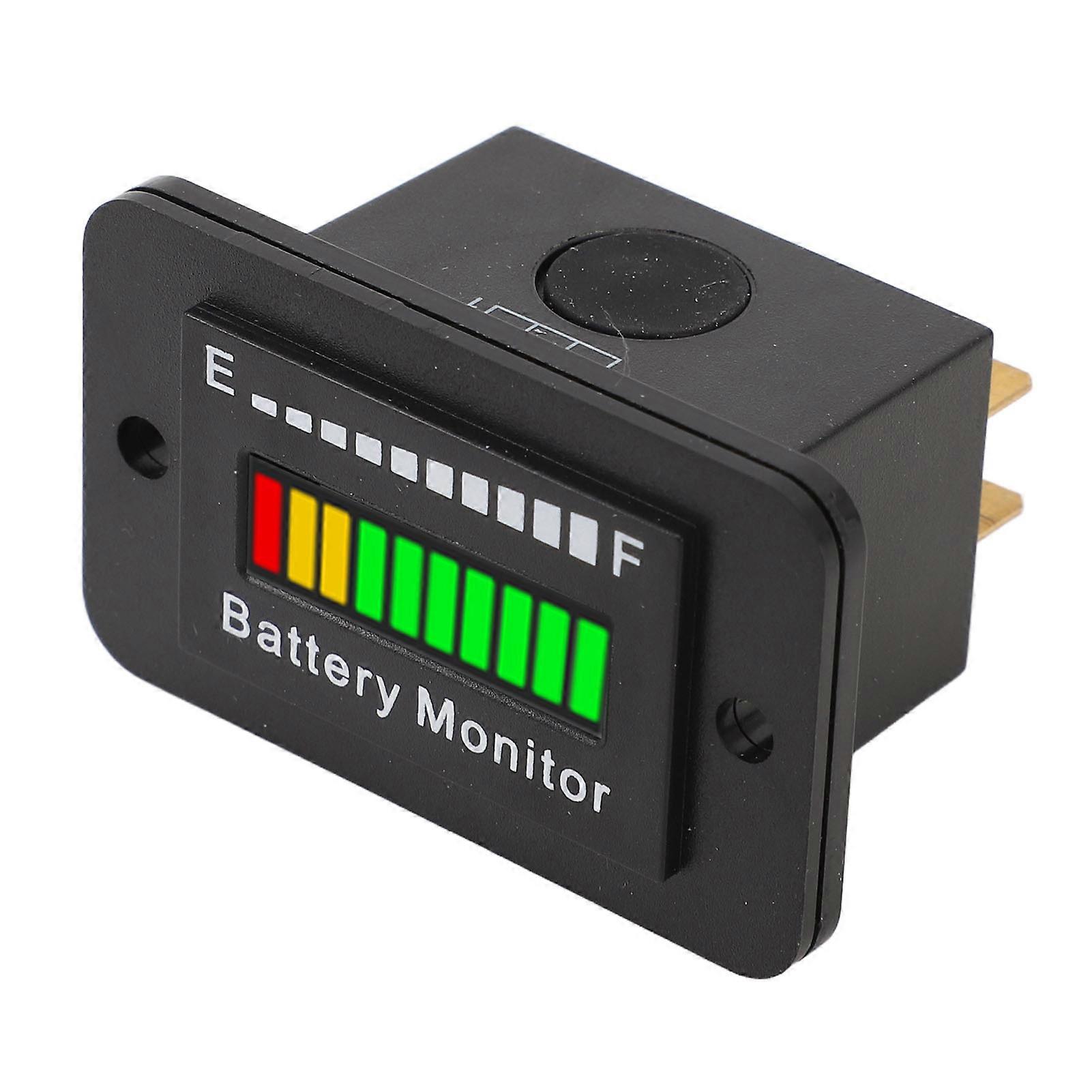12V 24V 48V 60V 72V LED Battery Monitor Meter Battery Fuel Gauge ...