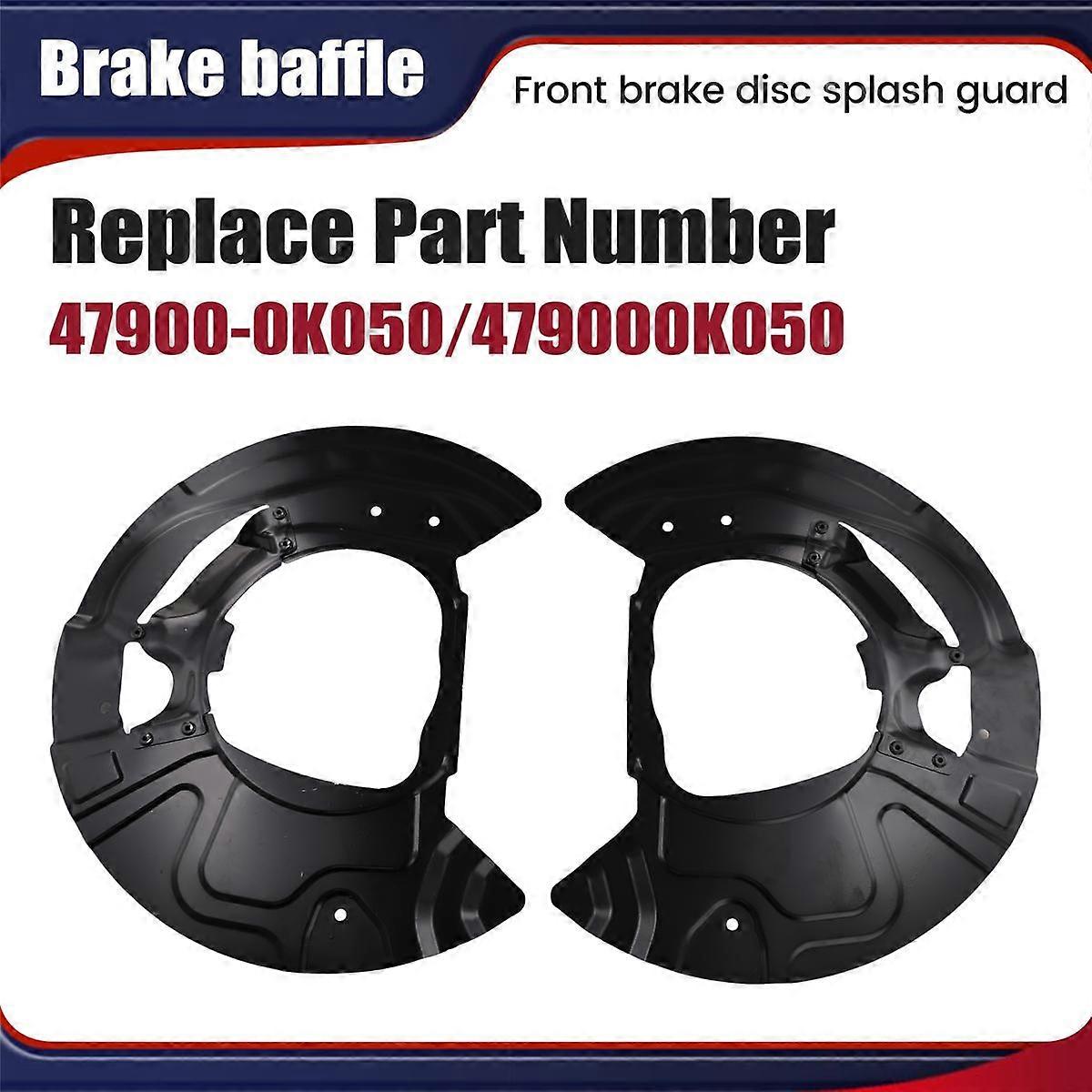 1Pair Front Brake Disc Splash Panels 34116857977 34116857978 for X5 X6 ...