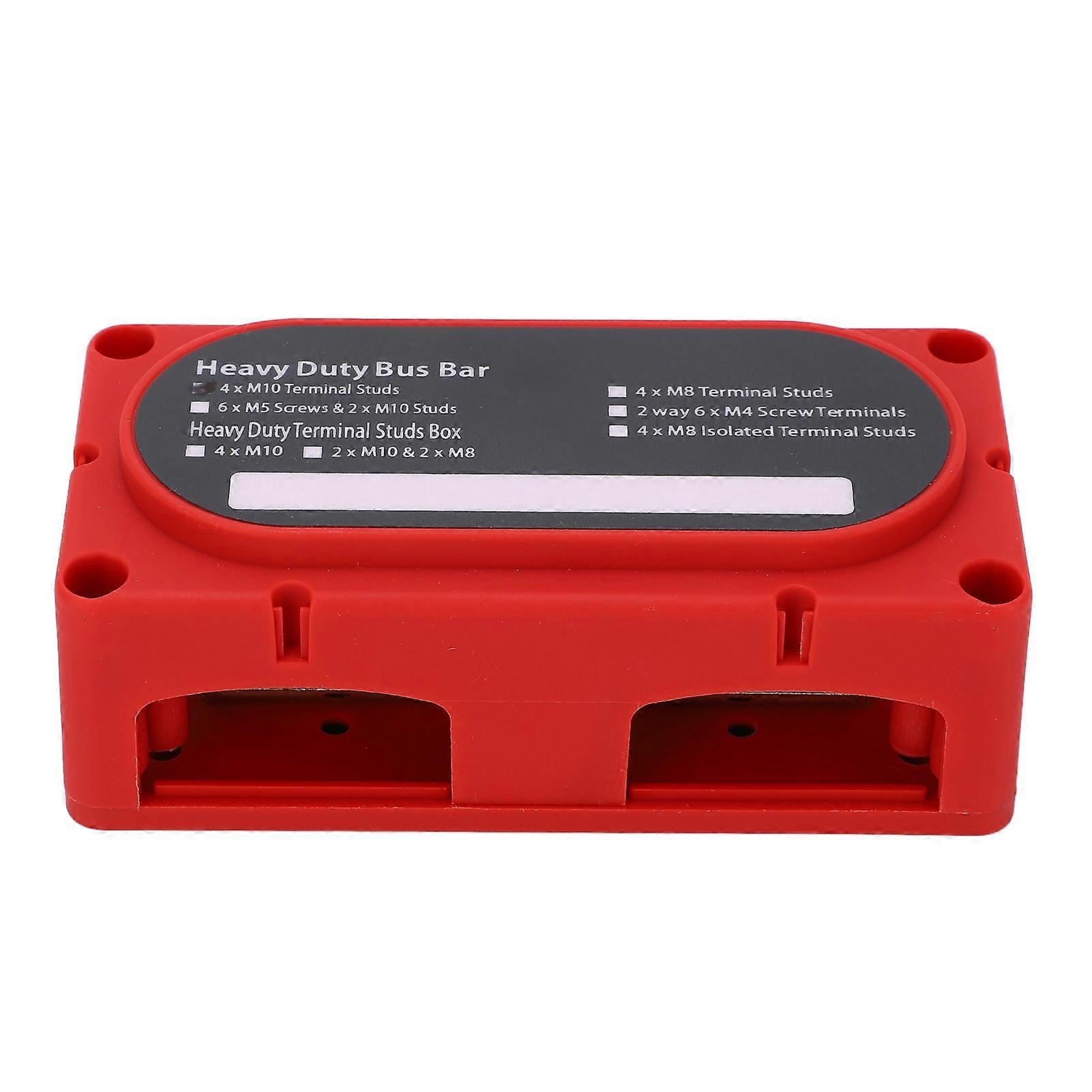 DC48V 300A Power Distribution Block M10x4 Terminal Dual Row Bus Bar ...