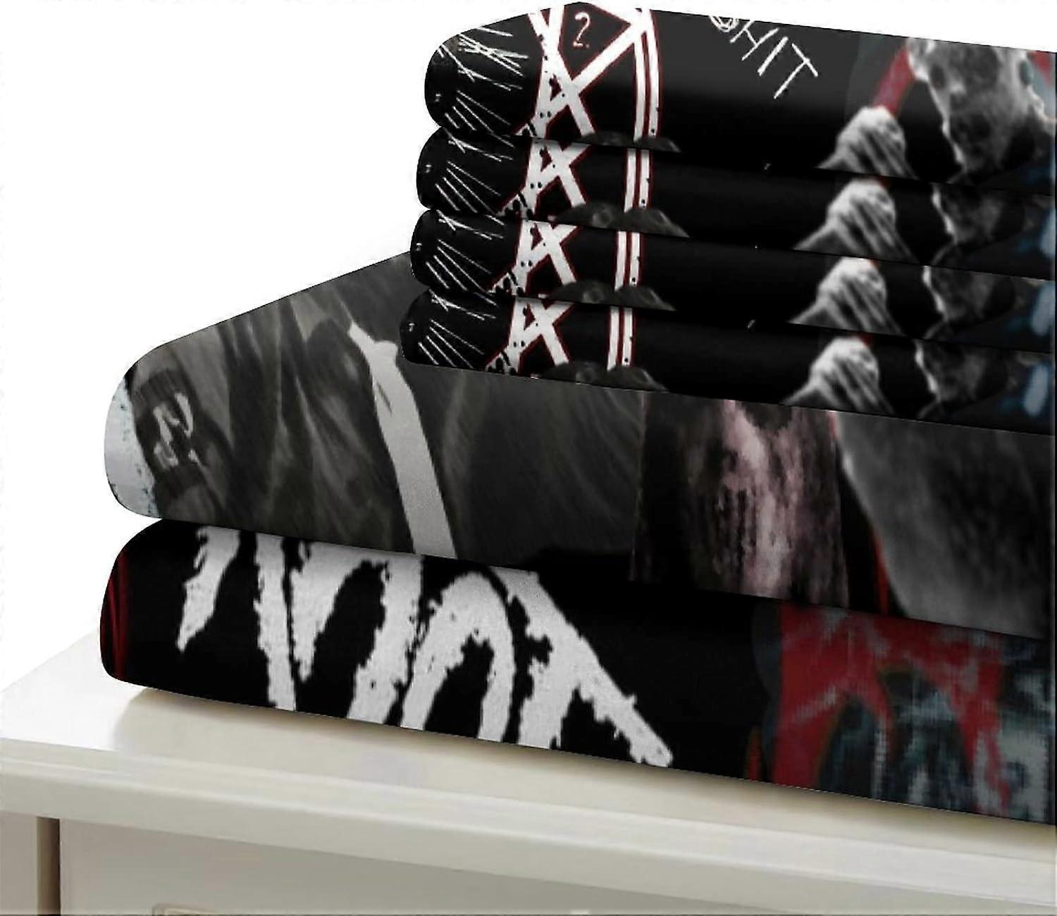 3D Bedding Set Slipknot Duvet Cover for Kids Boys Girls 3D Print Rock ...