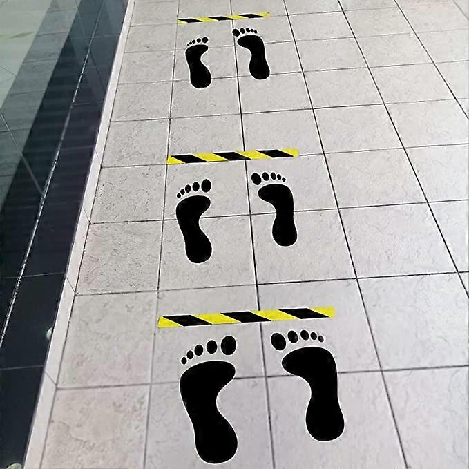 Footprint Stickers Footprint Decal Floor Stickers PVC Footprint ...