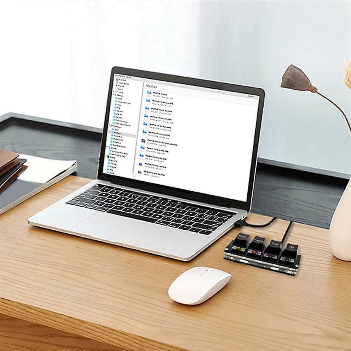 Mini 4-Key Select Copy Paste Cut All Macro Pad Shortcut One Handed ...