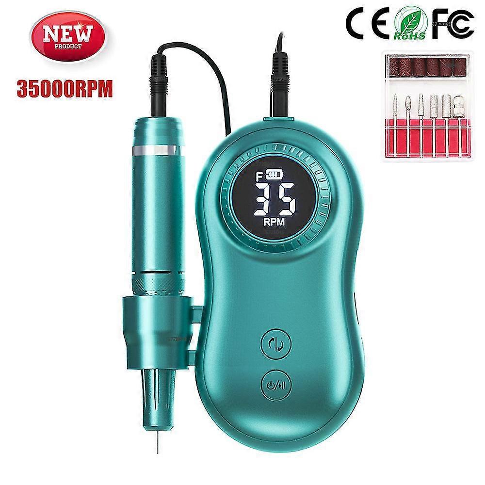 Nail drill machine 35000 rpm cordless rechargeable nail machine nail ...