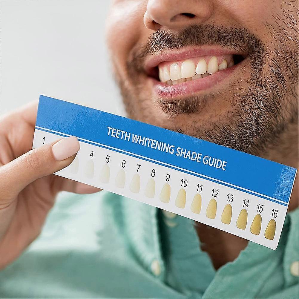 Teeth Whitening Paper Shade Guide 16 Colors Class 3D Card Guide Shade ...