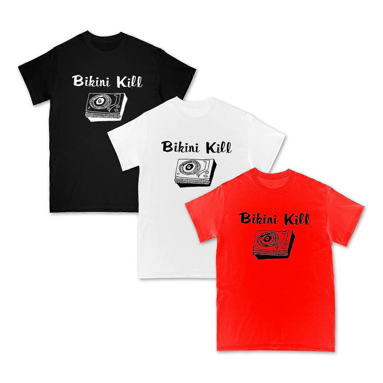 Bikini Kill Record Player T-shirtblack high quality | Fruugo UK