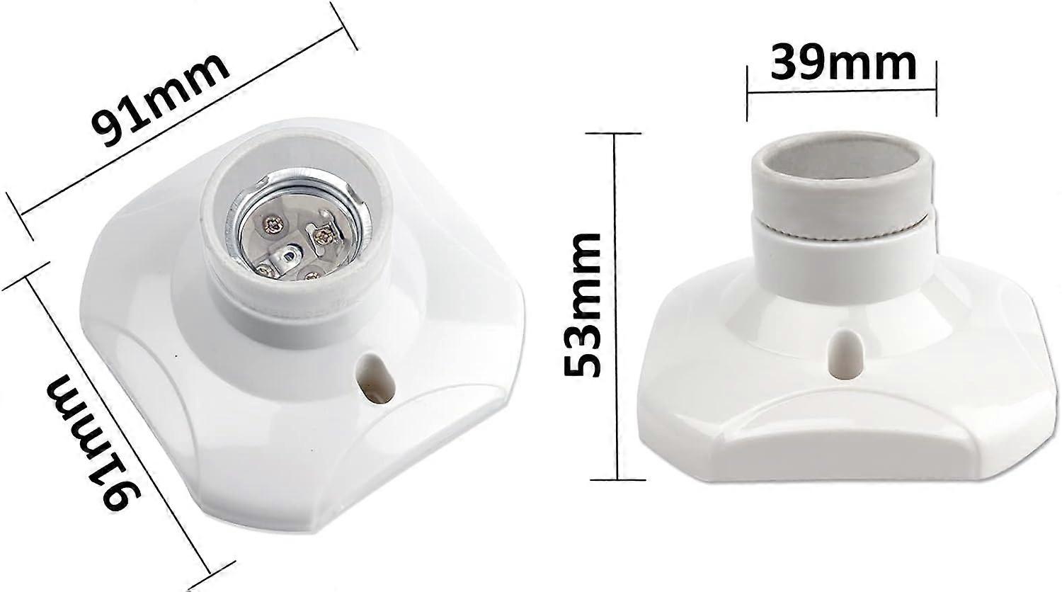Light Bulb Socket E27 Screw Mount Ceiling Light Socket for Indoor Wall ...