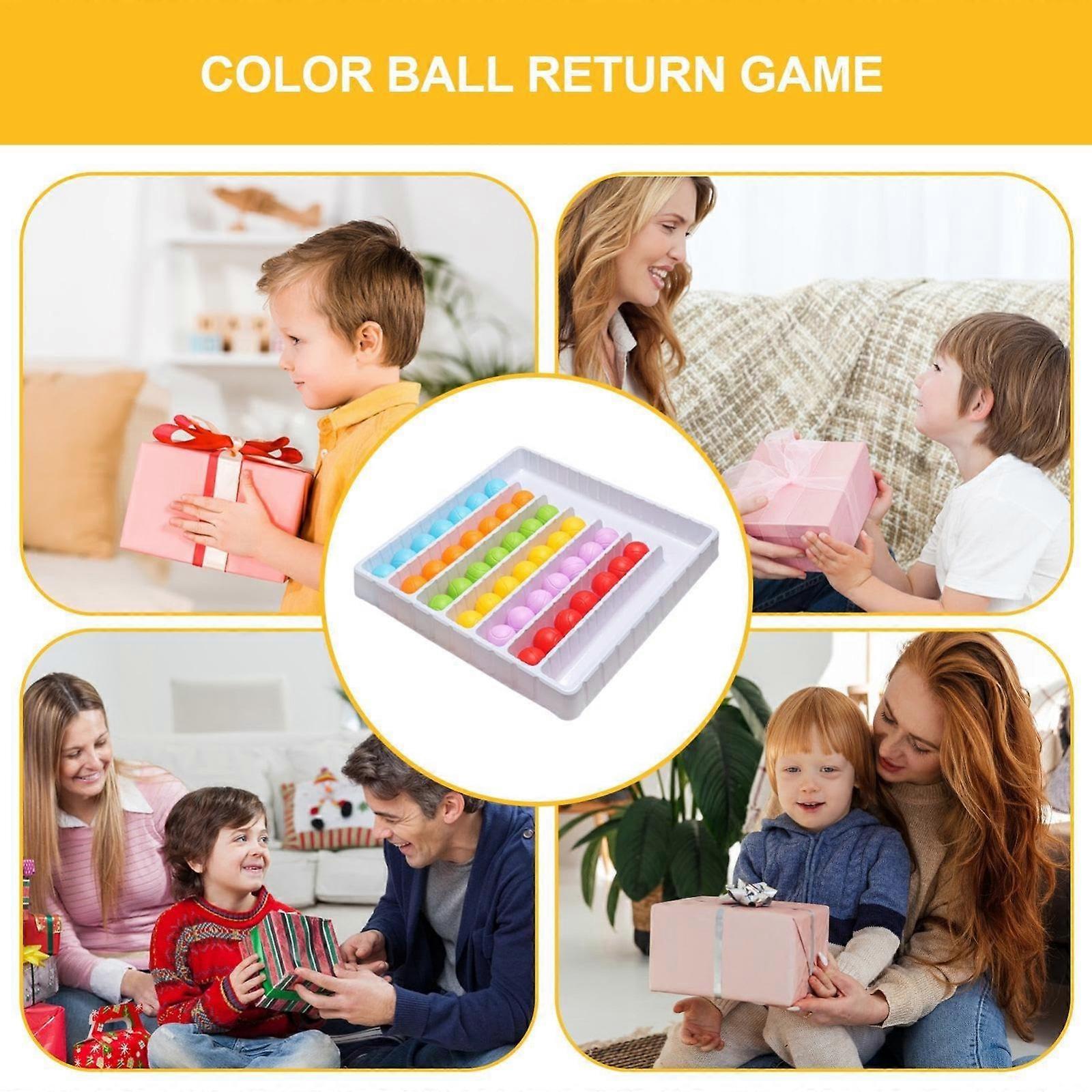 Holiday Ornaments Sorting Toy Color Return Game Portable Color Sorting ...