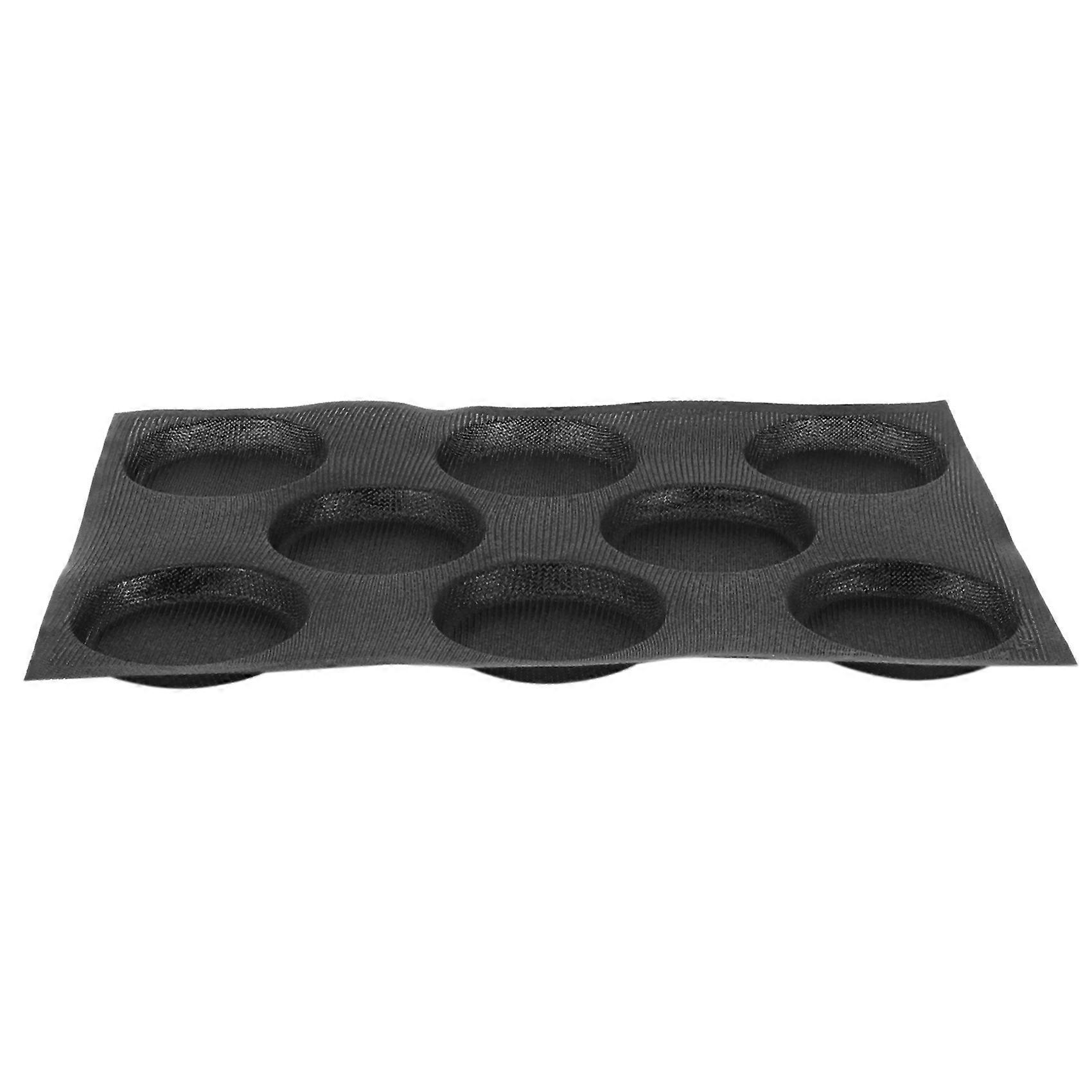 2X Silicone Hamburger Bread Forms Perforated Bakery Molds Non Stick ...