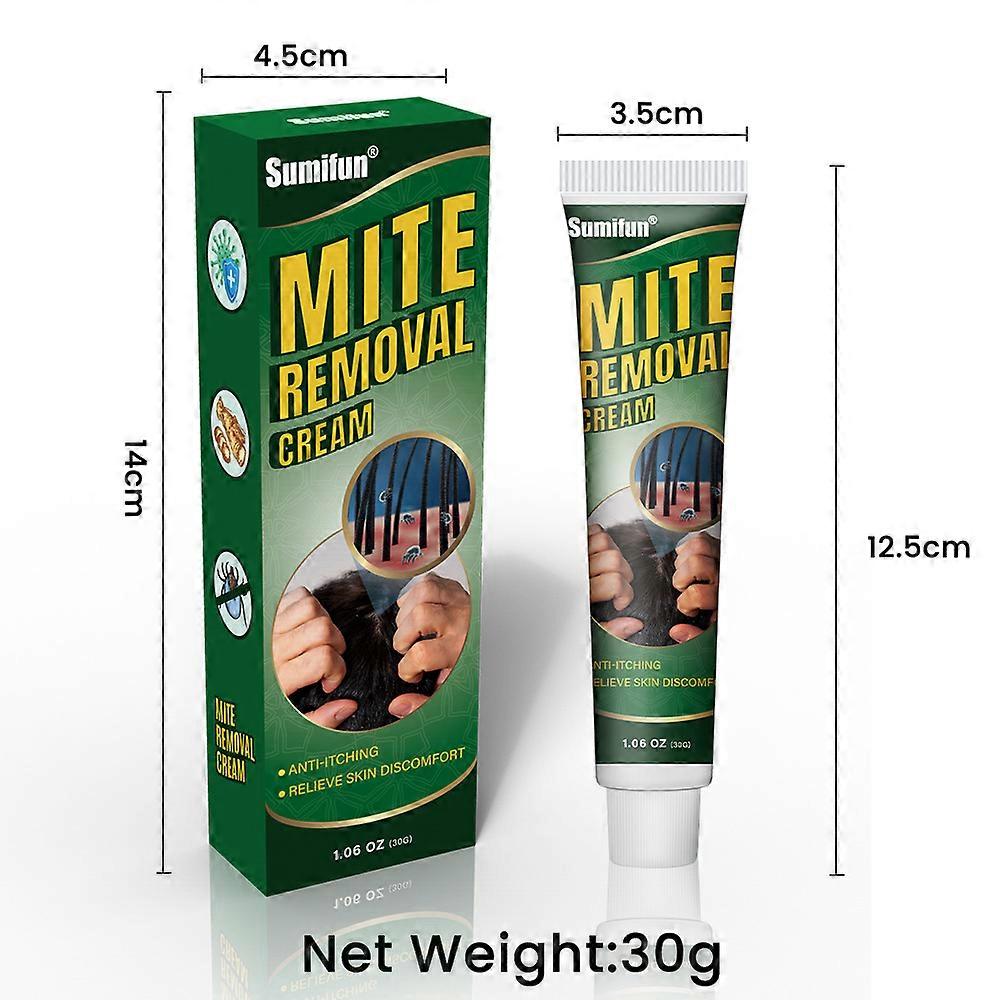 30g New Mite Removal Ointment Anti-itching Scabies Kill Head Lice Skin ...