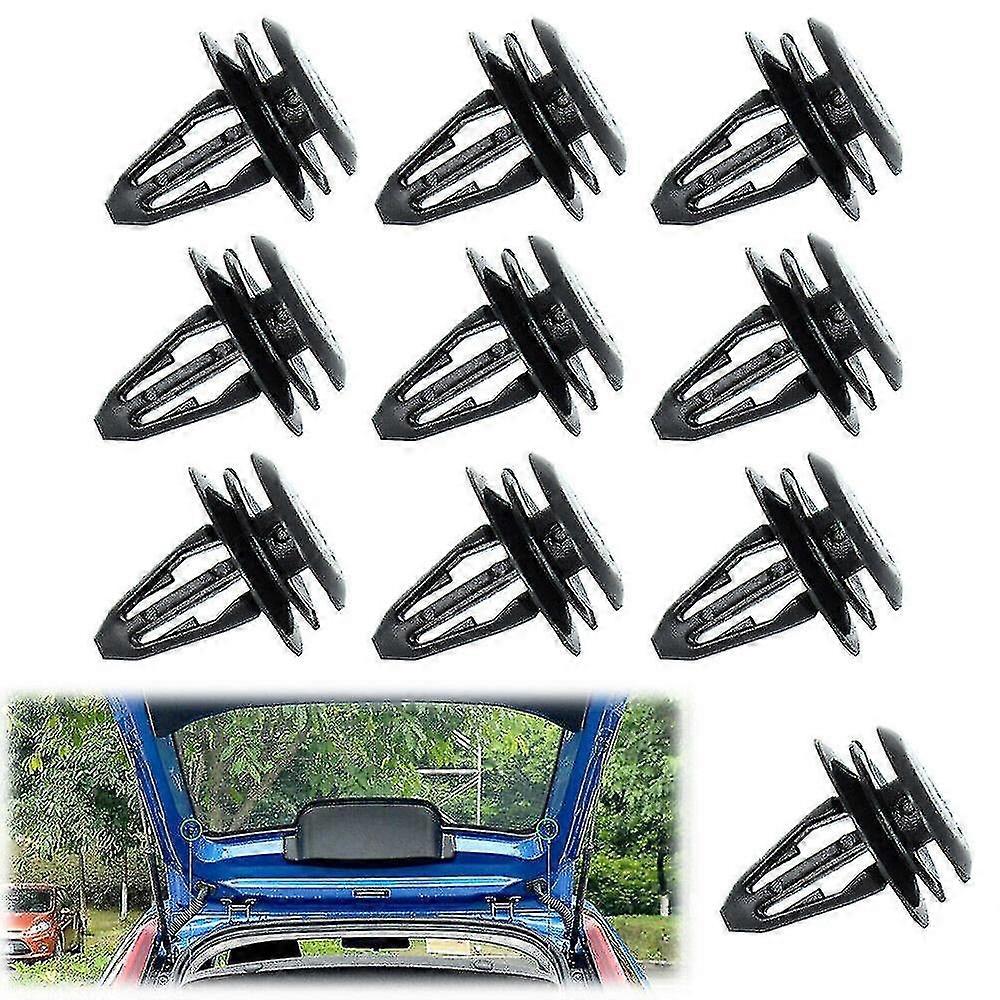 10pcs/set Car Rear Boot Load Cover Parcel Shelf String Cord Clips ...