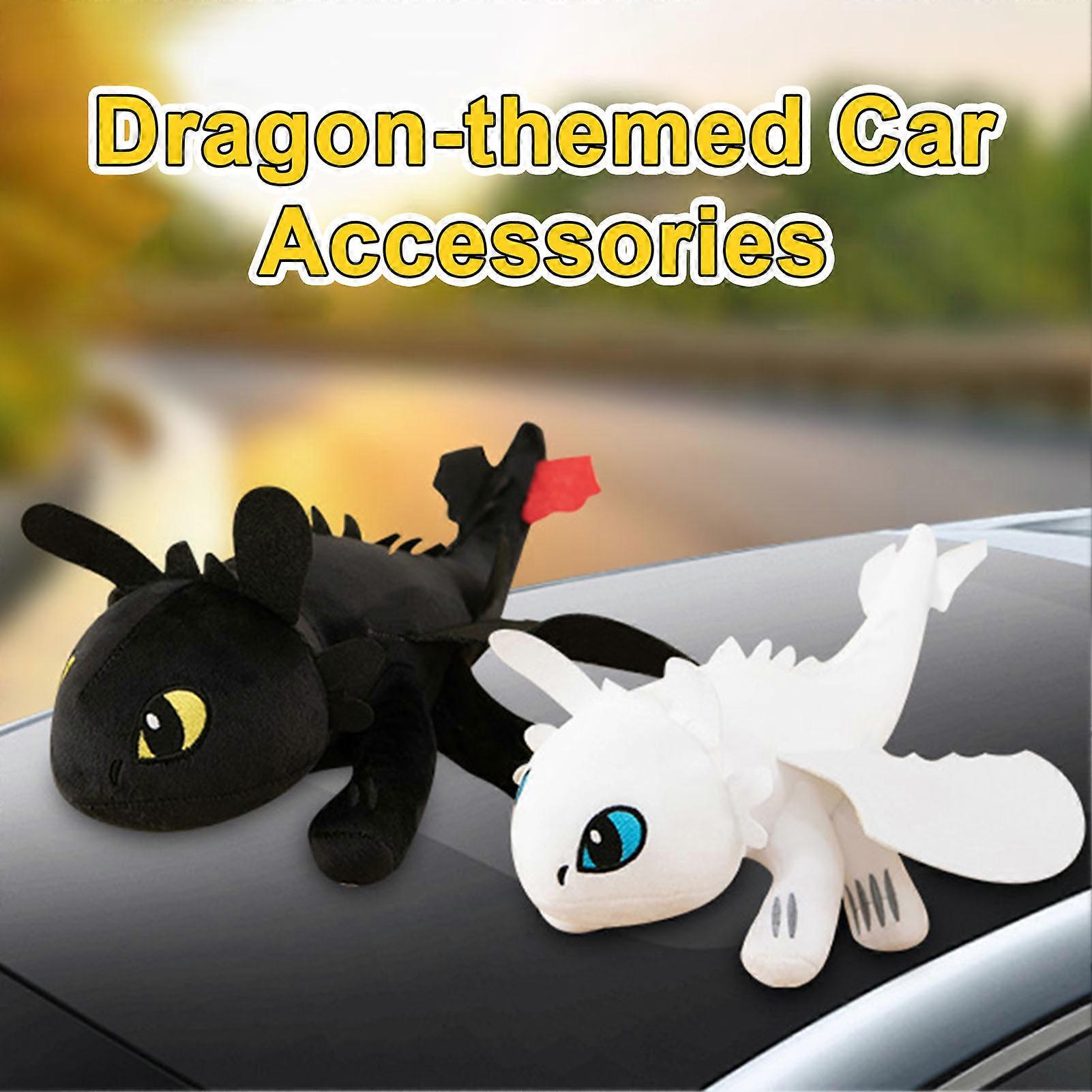 Dragon Plush Toy with Movable Wings Flying Toothless Motorcycle Sunroof ...