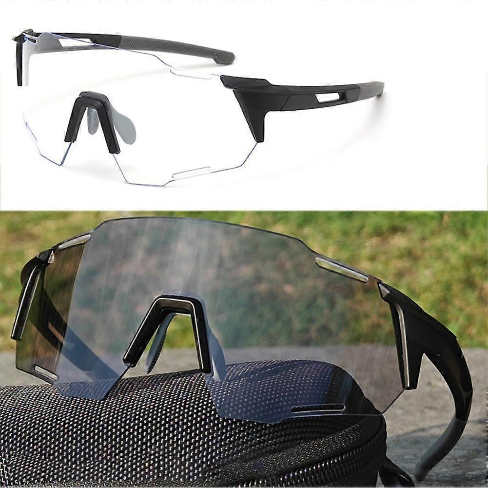 Fashion Photochromic Cycling Glasses Road Riding Bike Sunglasses ...