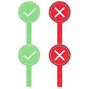 4pcs Voting Paddle Teacher Judging Board Portable Voting Board Answer ...