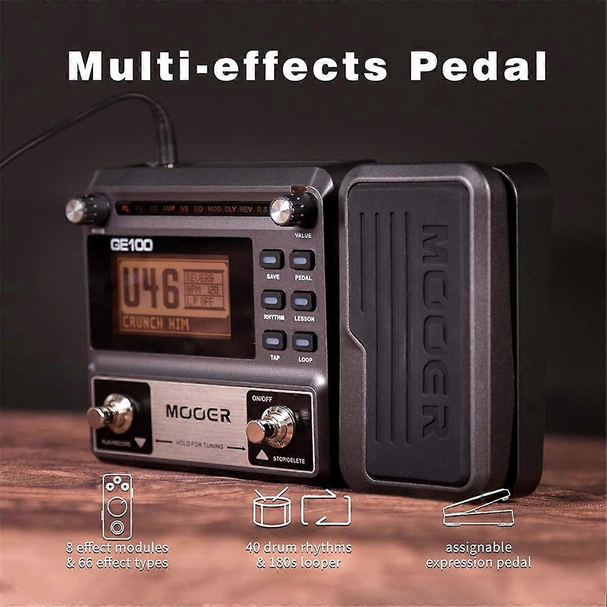 GE100 Guitar Multi-Effects Processor Effect Pedal with Loop Recording ...
