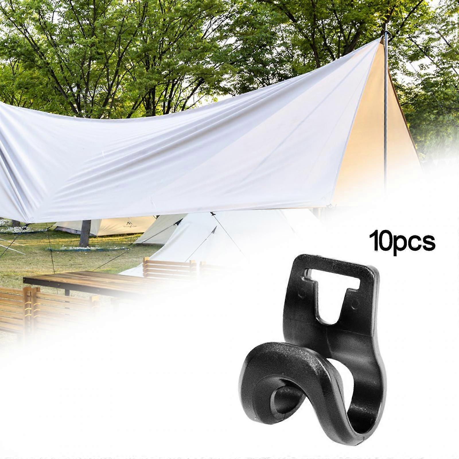10x Tent Pole Connector Clips Camping Tent Clips Tent Accessories Easy ...