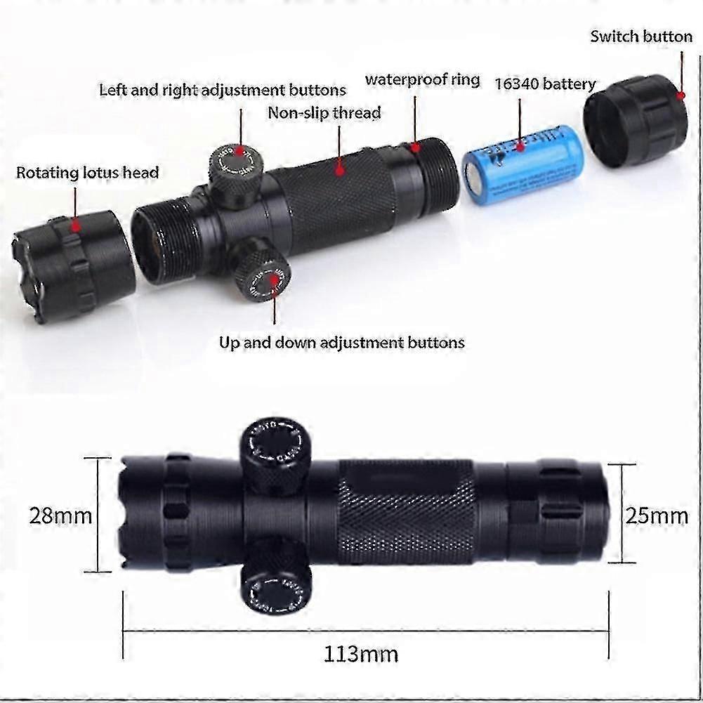 Adjustable Aluminum Laser Pointer with Up Down Left Right Infrared ...