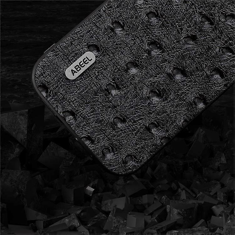 ABEEL Compatible For iPhone 15 Plus Ostrich Texture Anti-drop Cover ...