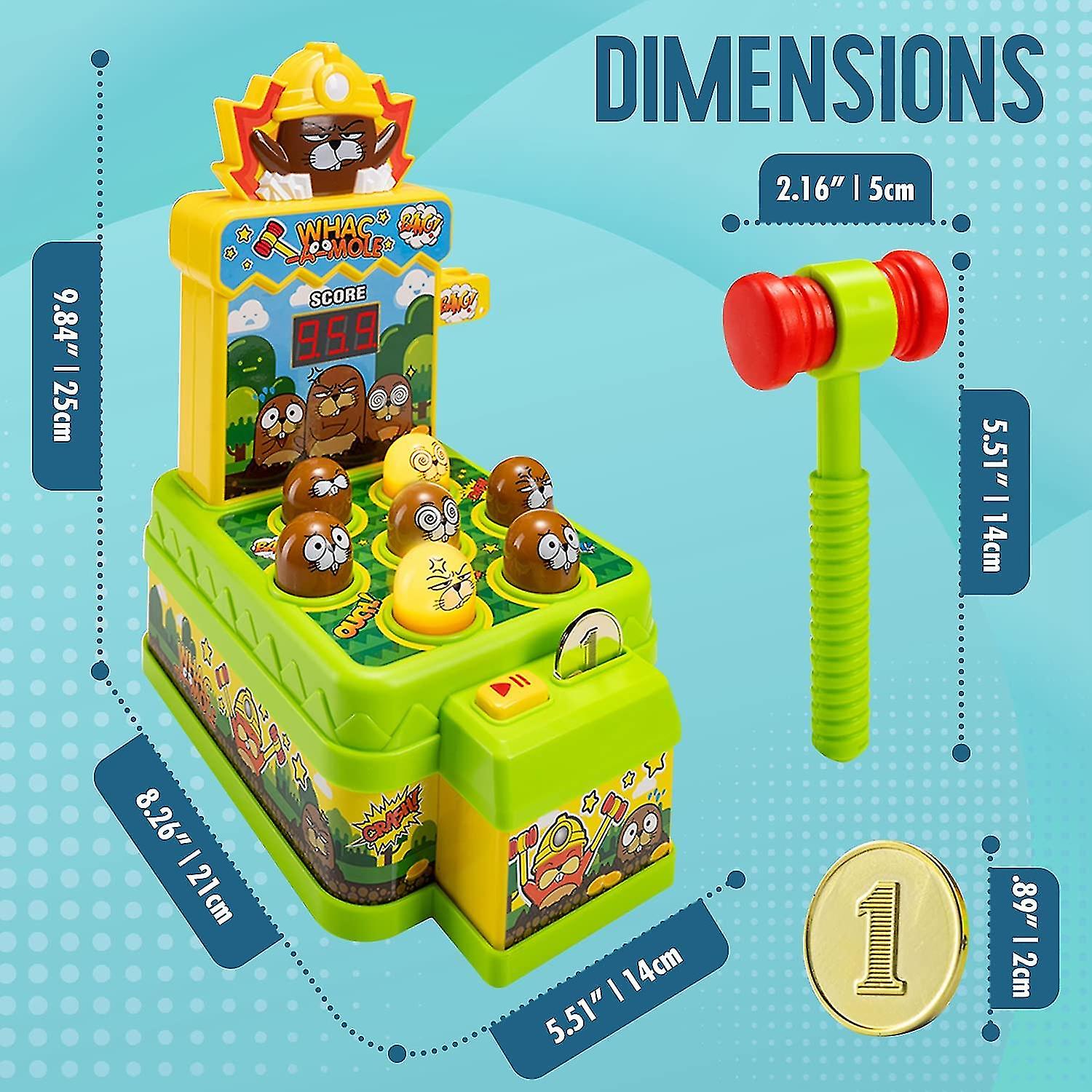 Whack A Mole Game For Kids-dual-mode Mini Electronic Arcade Game Toy ...