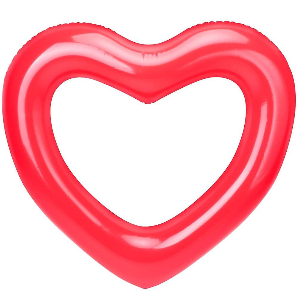 Pink Heart-shaped Inner Tube Pontoon For Swimming Pool/beach ...