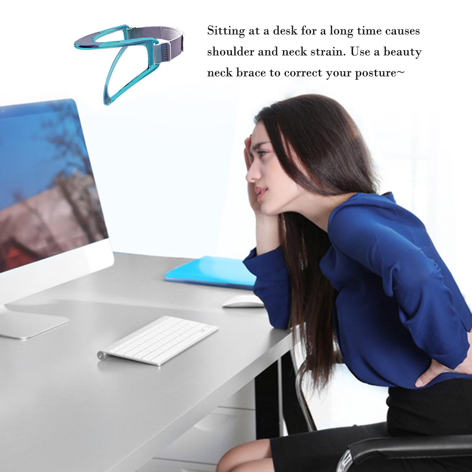 Neck Support Brace Adjustable Cervical Traction Device For Neck Pain ...