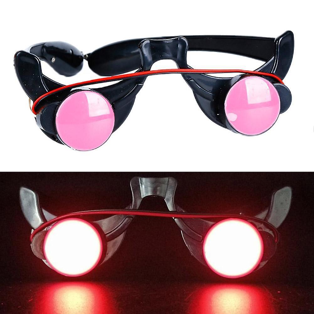 LED Luminous Glow Glasses Funny Red Eyes Halloween Cosplay Accessories ...