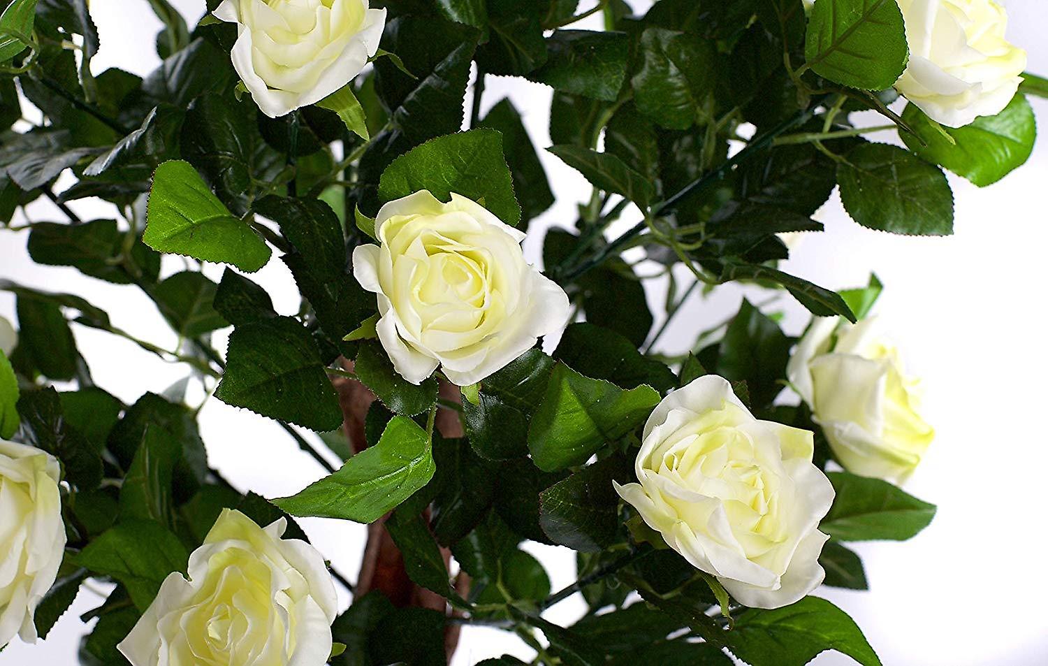 Best Artificial 4ft / 120cm White Rose Tree | Fruugo UK