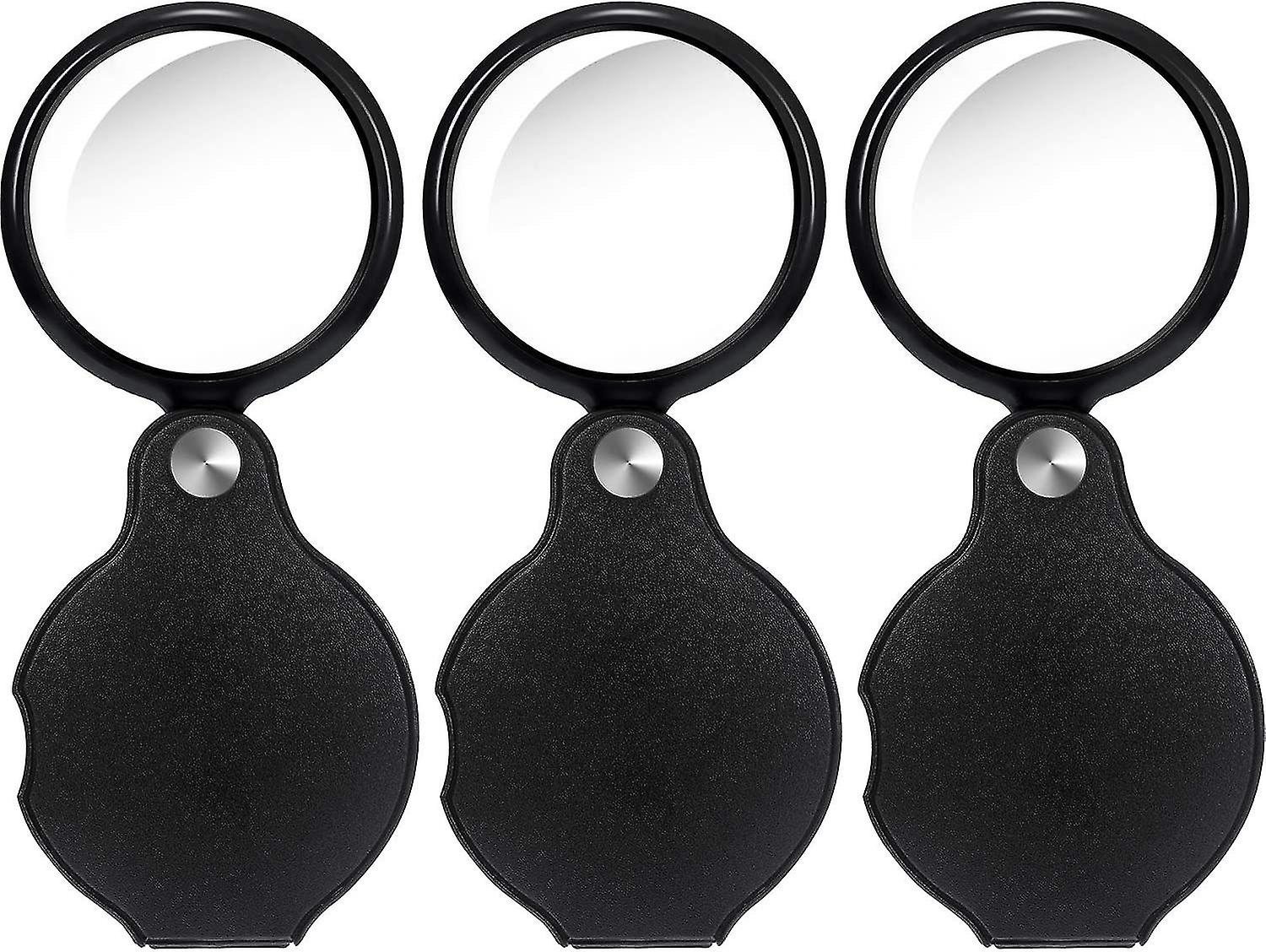10x Mini Magnifying Glass Folding Pocket Magnifier Bigeye Glass Loupe ...