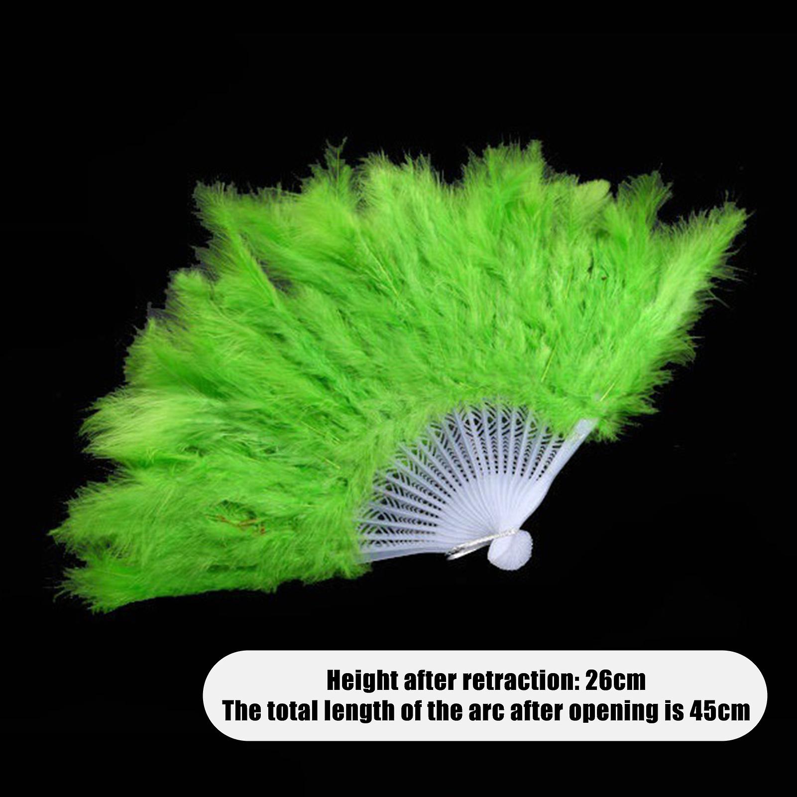 Vintage Bridal Feather Fan Bride Handheld Non-folding Fans Performance ...