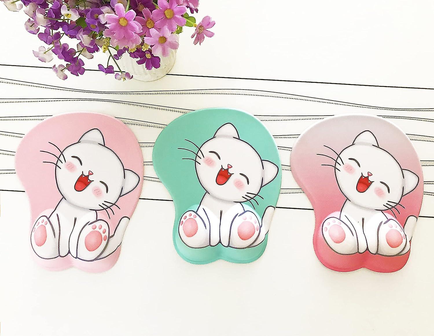 3d Mouse Pad With Ergonomic Wrist Rest Support, Non-slip Gel Anime ...