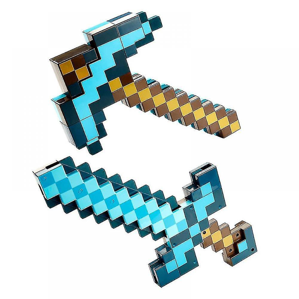 Minecraft Toys, Sword And Pickaxe, Minecraft Game Transforming Kid Size ...