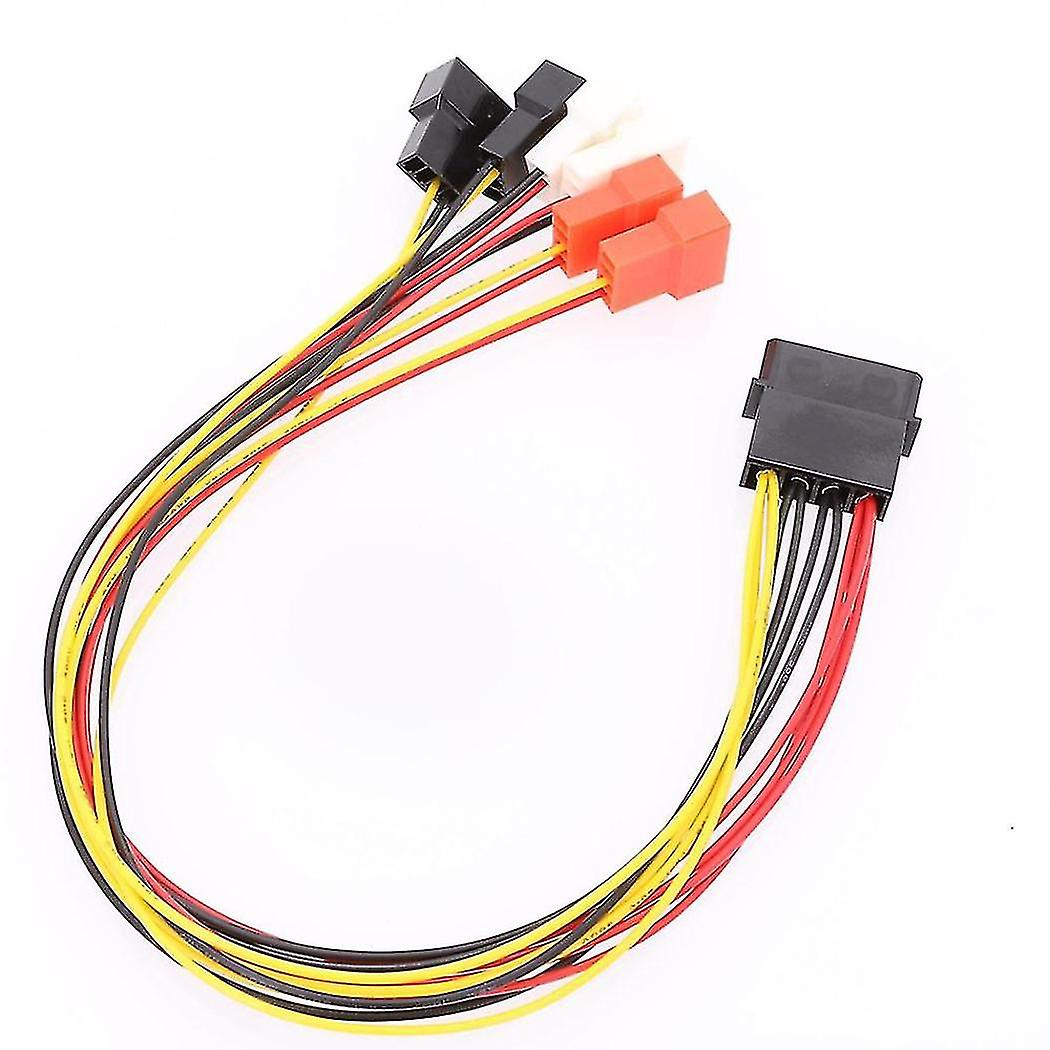 4pin Molex To 3pin Fan Power Cable Adapter Connector 12v 7v 5v Cooling ...