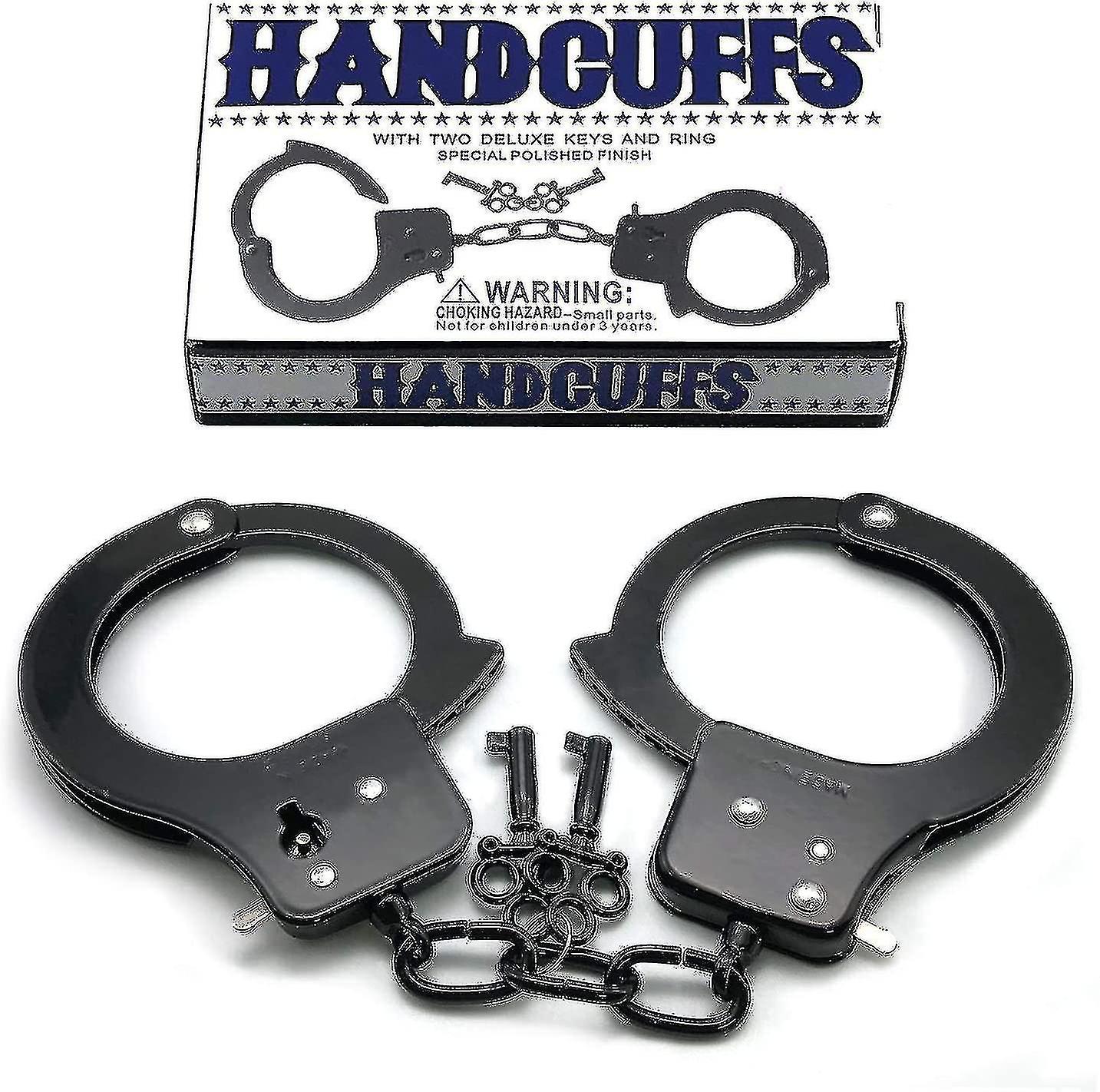Caraele Handcuffs For Kids, Handcuffs Toy With Key, Metal Handcuffs For ...