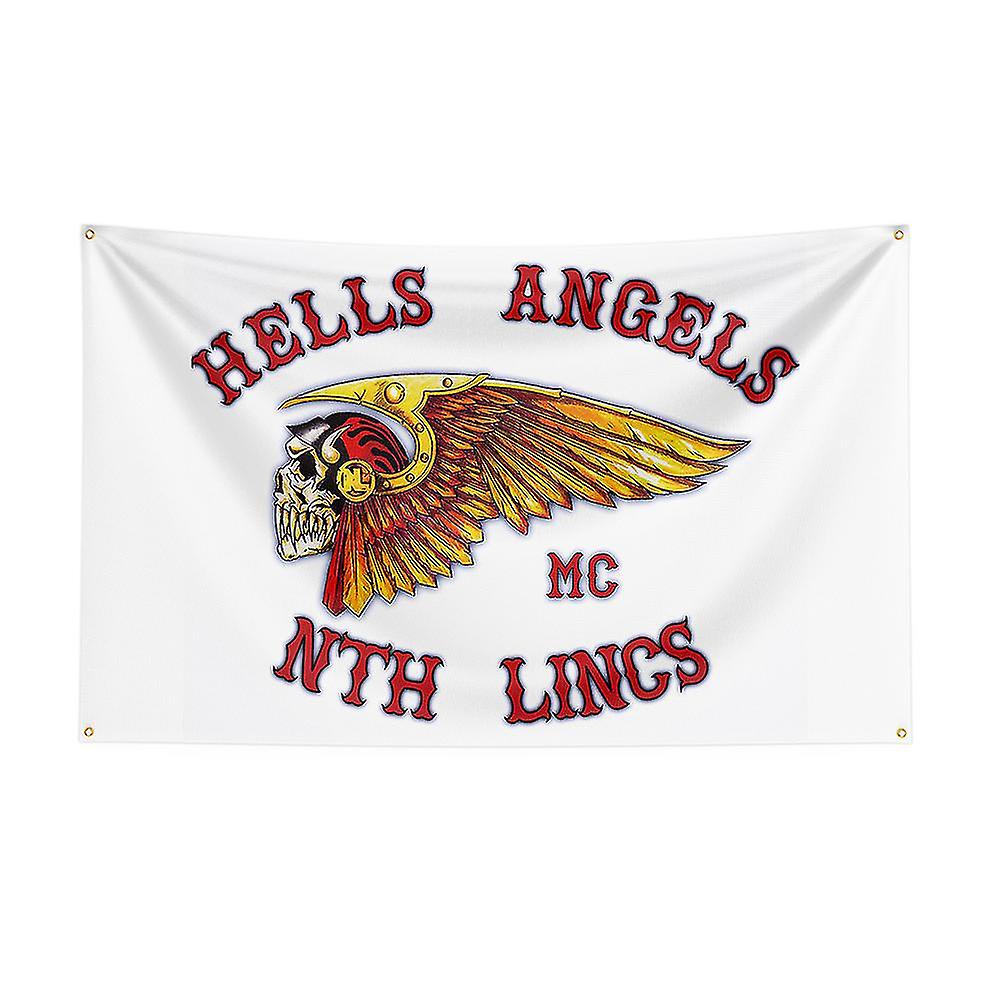 Born Pretty 3x5 Mc Hells Angels Polyester Printed Flag Polyester ...