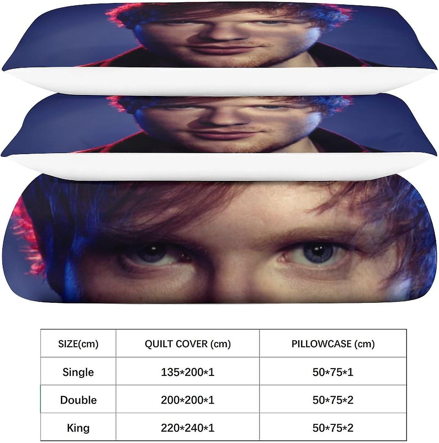 Ed Sheeran Bedding Set Duvet Cover Soft Microfiber Singer Actor Quilt ...