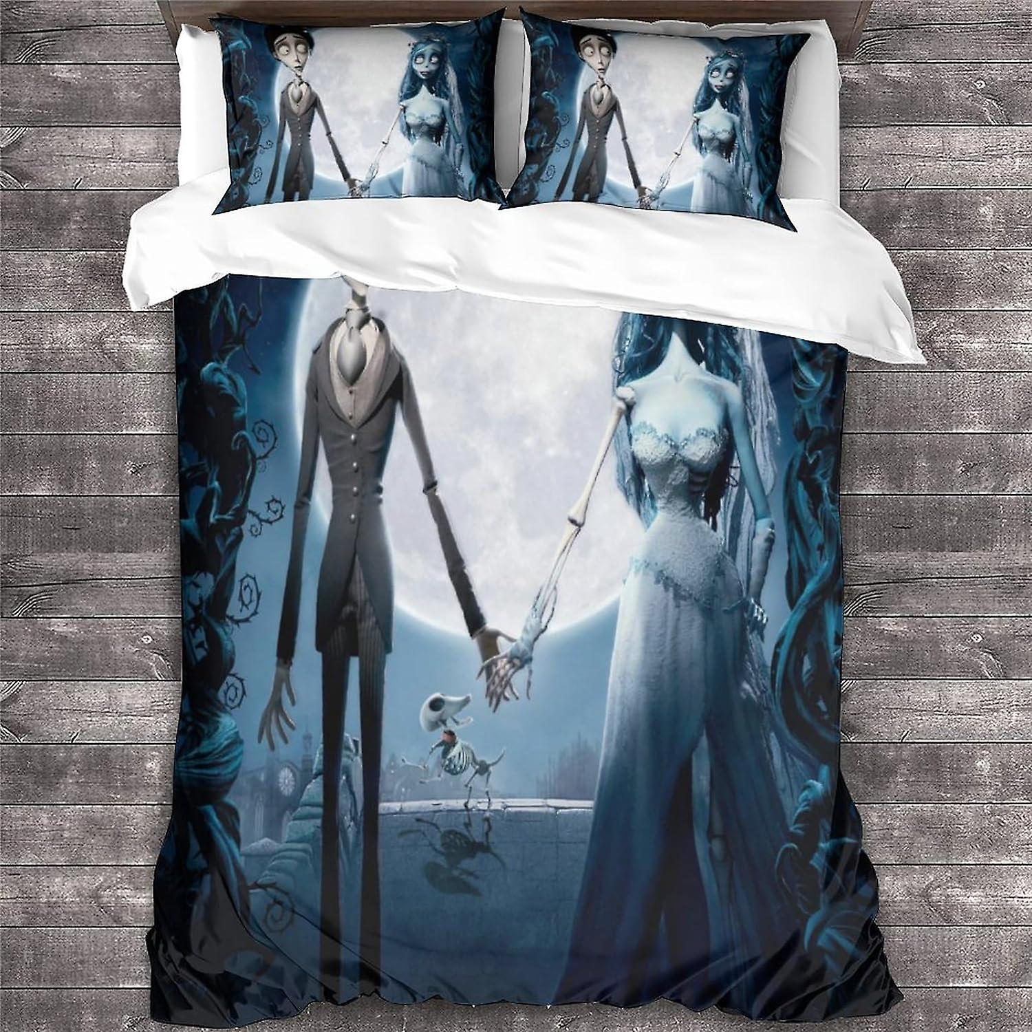 Corpse Bride Bedding Set Duvet Cover Soft Microfiber Hidden Zipper ...