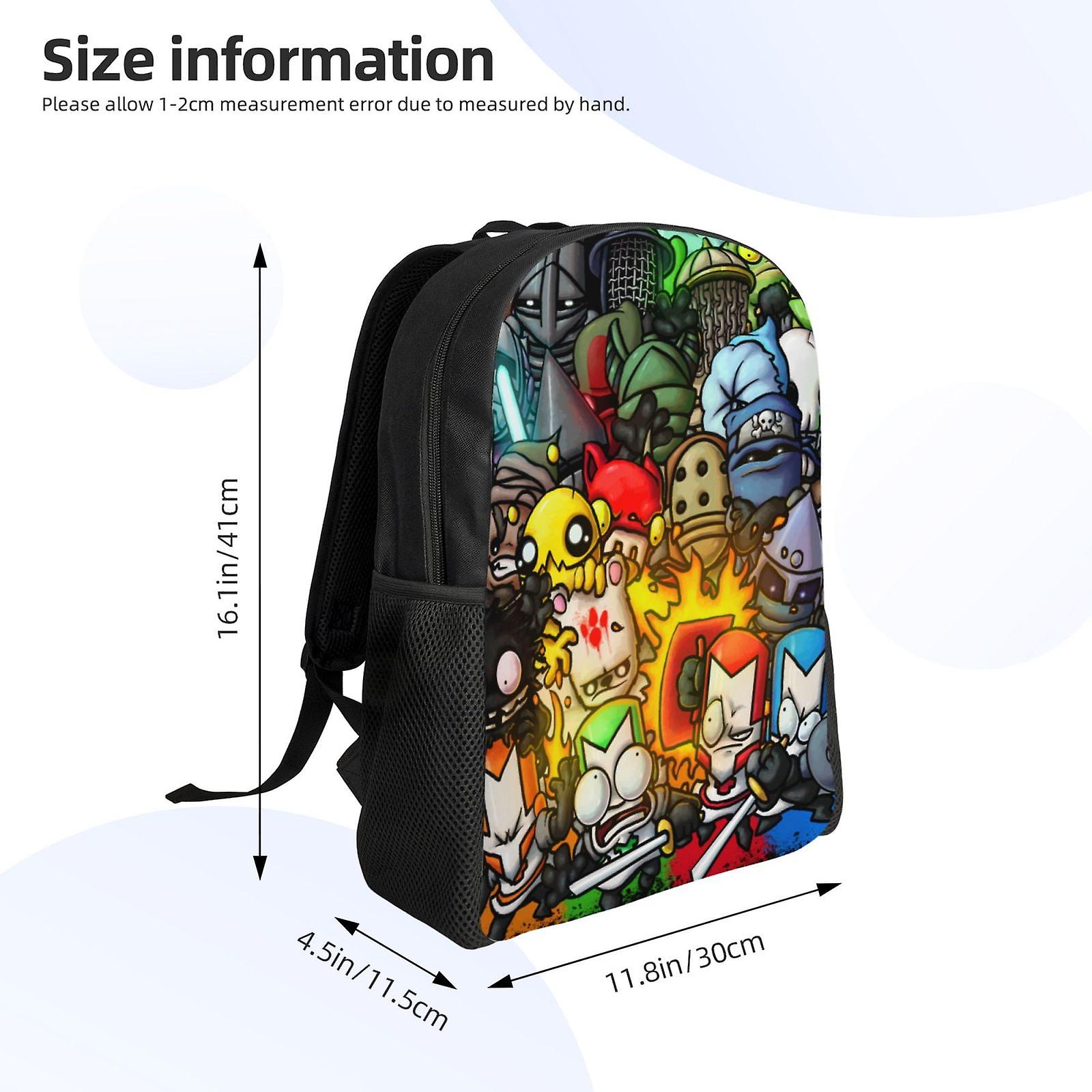 Castle Crashers Knight Game Unisex Backpack Laptop School Bag College ...