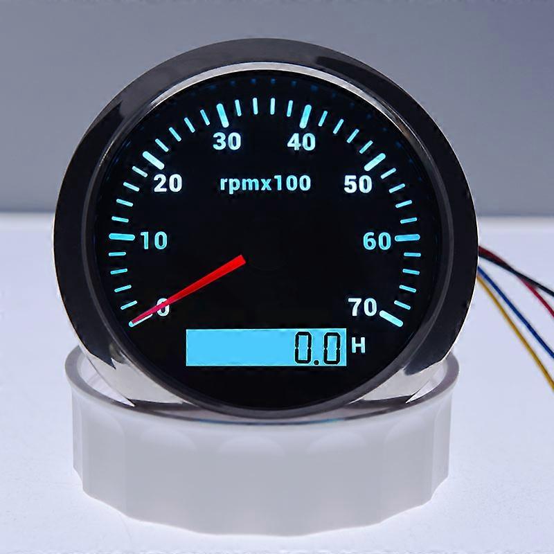85mm Tachometer 3000 6000 7000 8000 RPM Tacho With 7 Colors Backlight ...