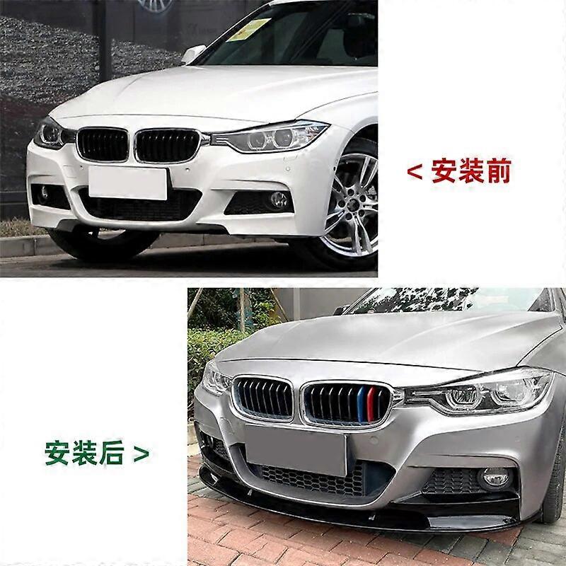 For BMW 3 Series F30 F31 M-Tech 320i 2013-2019 Front Bumper Chin Lip Kit Spoiler Splitter Bumper ...