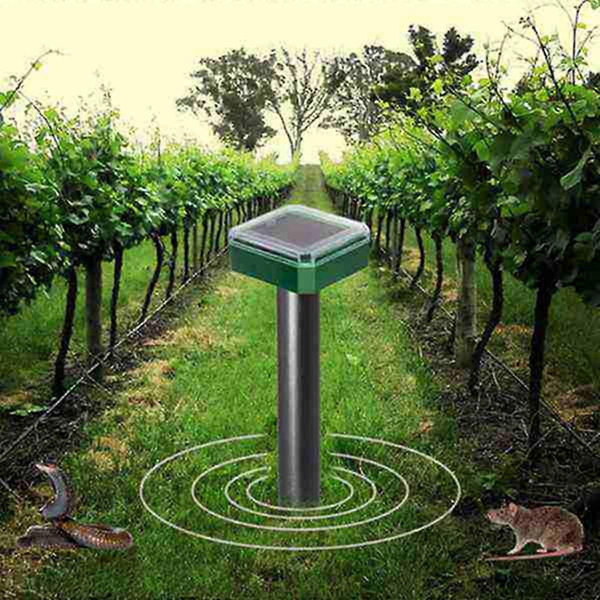 12 Packs Outdoor Solar Ultrasonic Vibration Repeller Snake Repeller ...