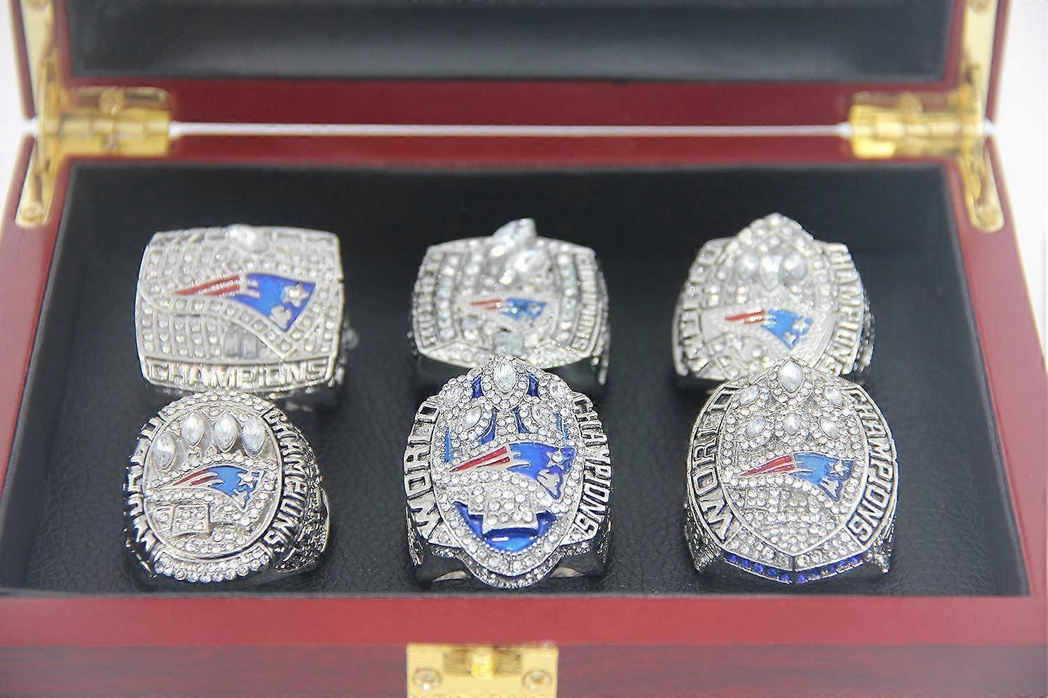 All 6-time New England Tom Championship 'Patriots Brady Rings Set with ...