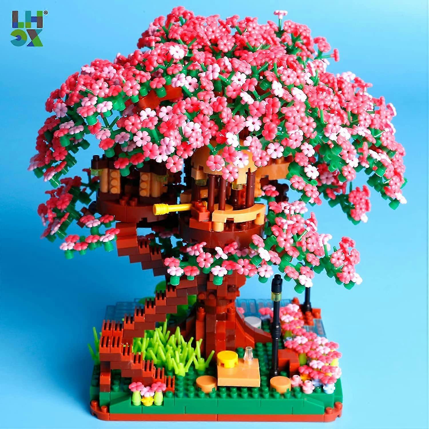 Sakura Bonsai Tree Set For Girls, Sakura Bonsai Tree Set Mini Brick ...