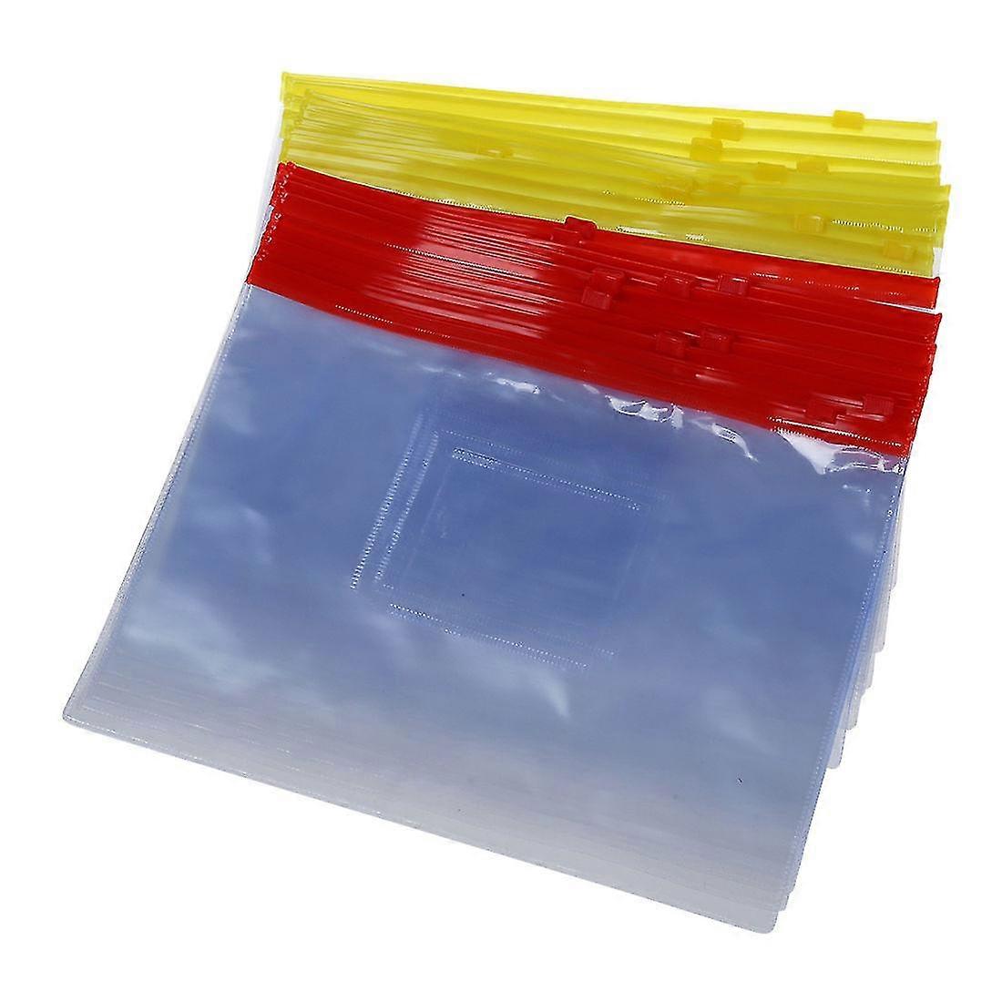 20PCS Plastic Slider Zip Lock Bags Files Holder for A5 Paper | Fruugo UK