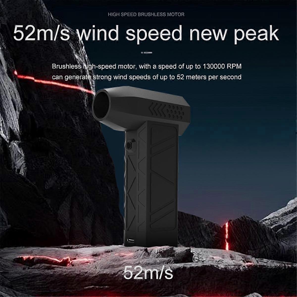 X3 Mini Turbo Jet Fan Wind Speed Brushless Motor Handheld Duct Fan High ...